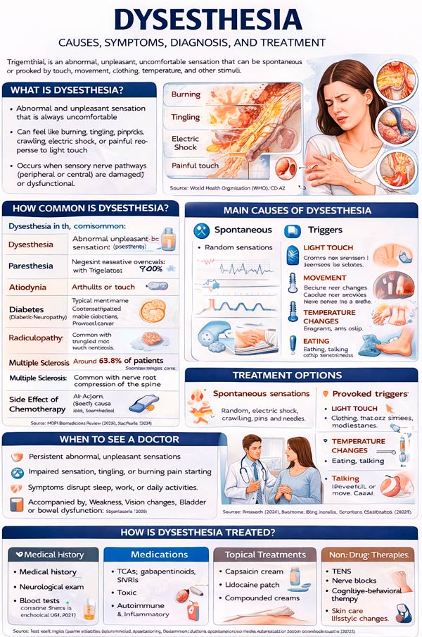 Dysesthesia: Causes, Symptoms, Diagnosis, and Treatment | Health Facts ...